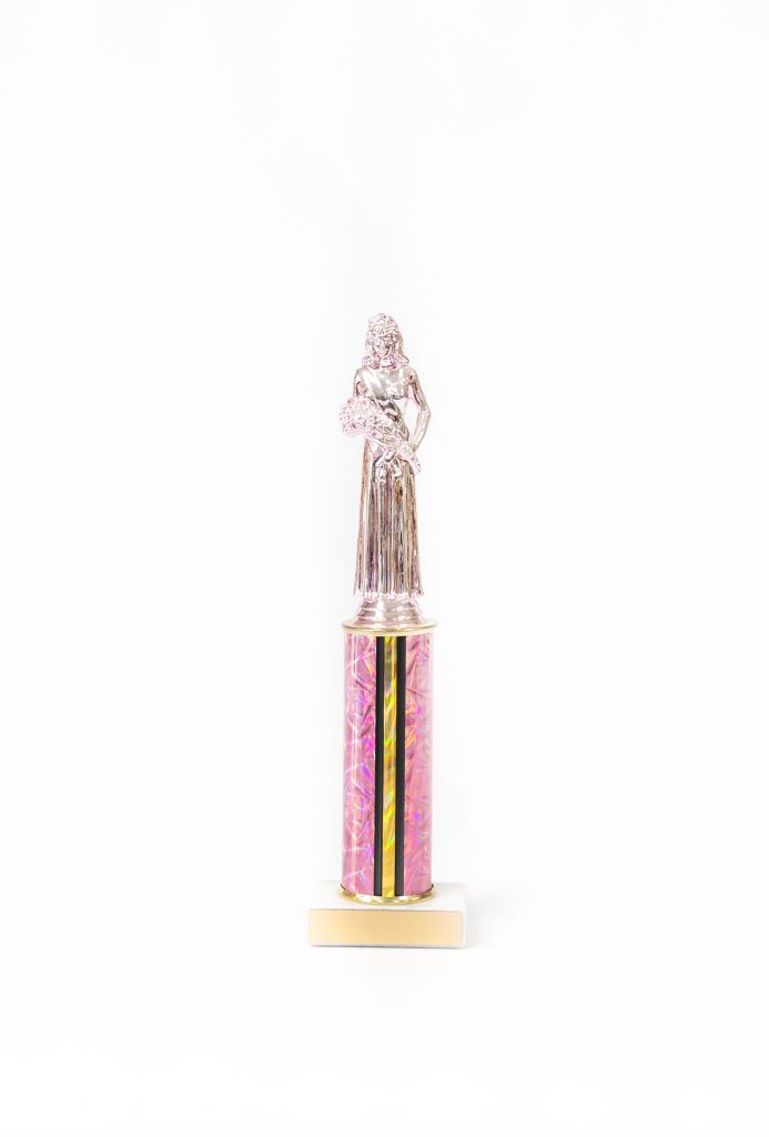 Pretty in Pink Round Column Trophy - United Trophy