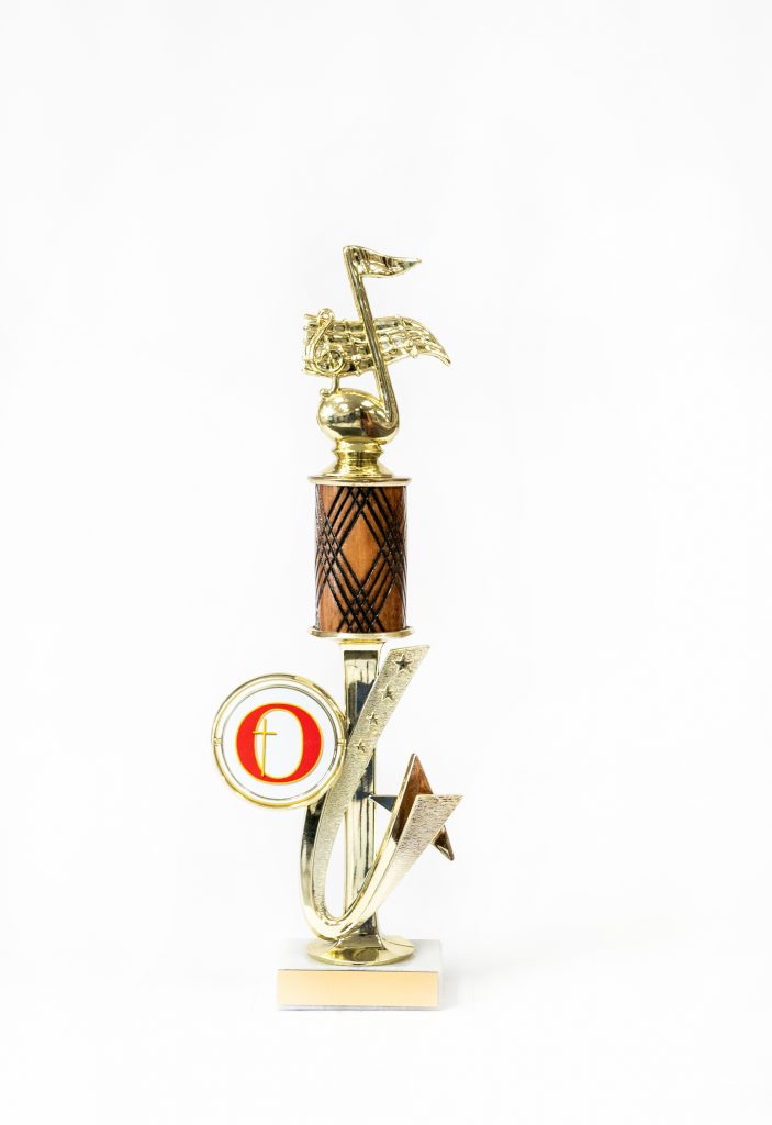 Shooting Star Spinner Round Column Trophy - United Trophy