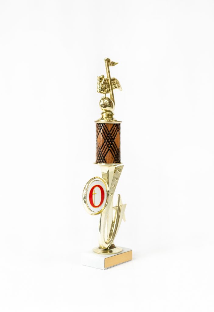 Shooting Star Spinner Round Column Trophy - United Trophy