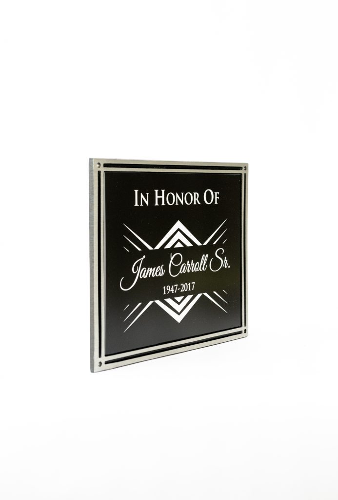 8"X10" Black and Silver Frame with Engraved Insert - United Trophy