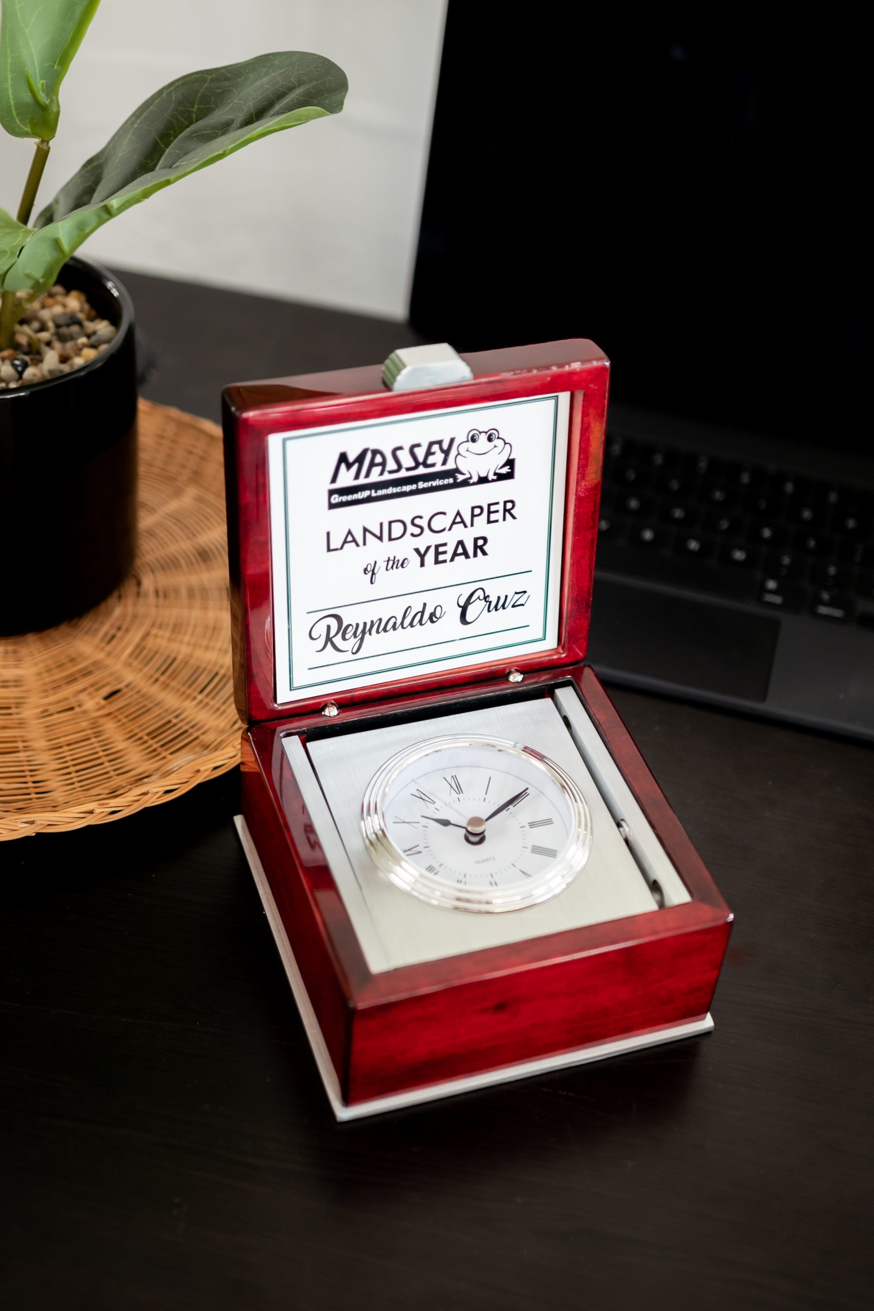 Rosewood Box Clock - United Trophy