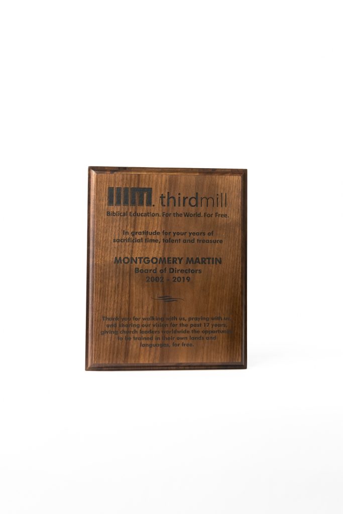 Walnut Laser Engraved Plaque - United Trophy