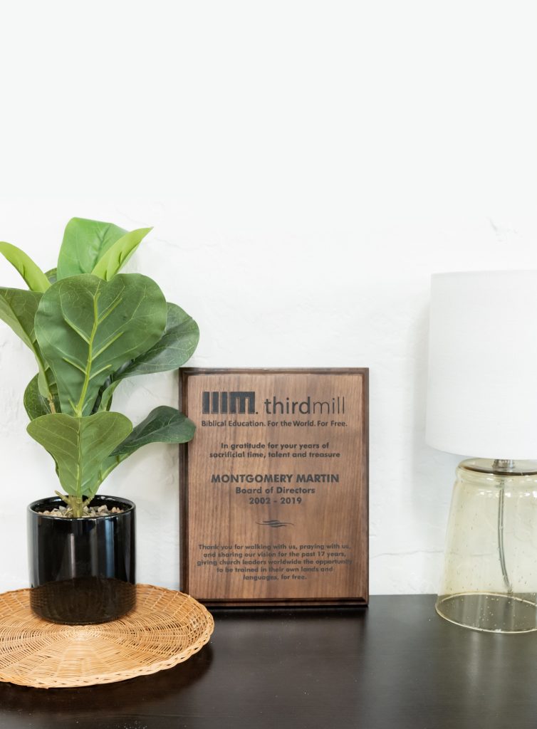 Walnut Laser Engraved Plaque - United Trophy