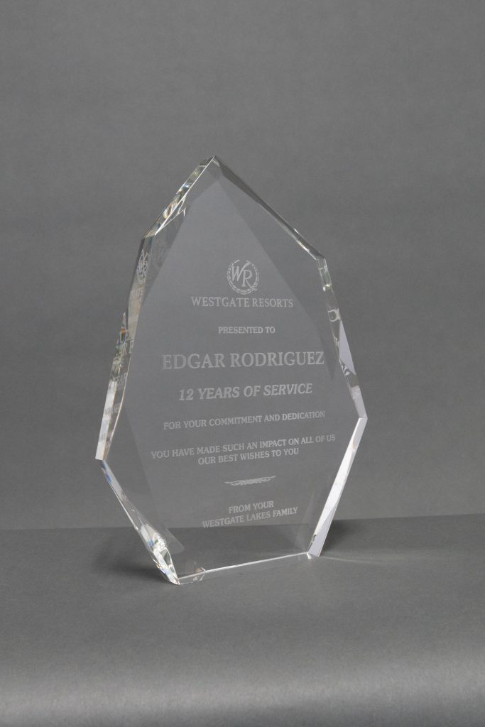 Optic Crystal Groove Obelisk - United Trophy