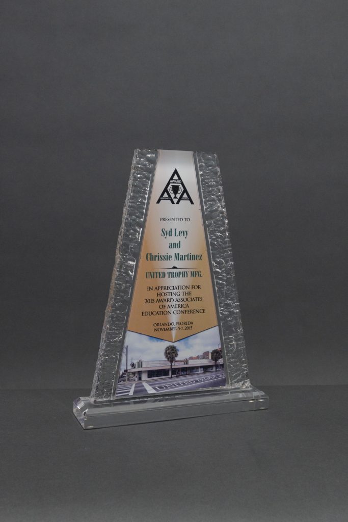 Crinkle Edge Acrylic Tower - United Trophy