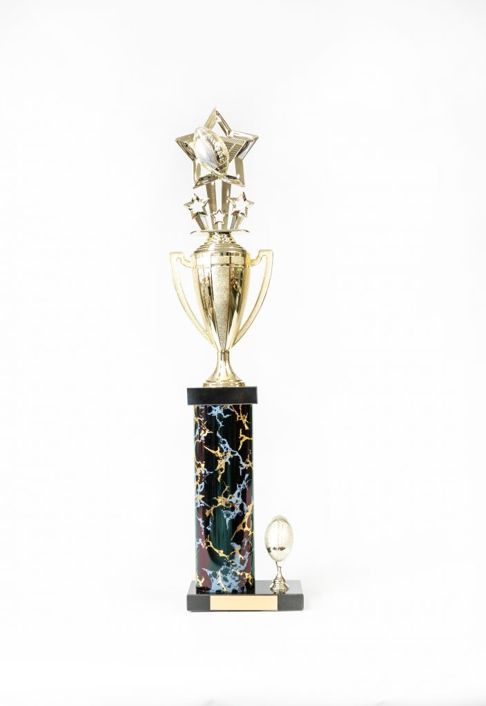 Cup Riser Wide Column with Trim Trophy - United Trophy