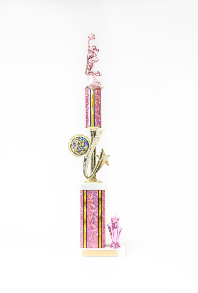Pretty in Pink Series Round and Wide Column Trophy - United Trophy