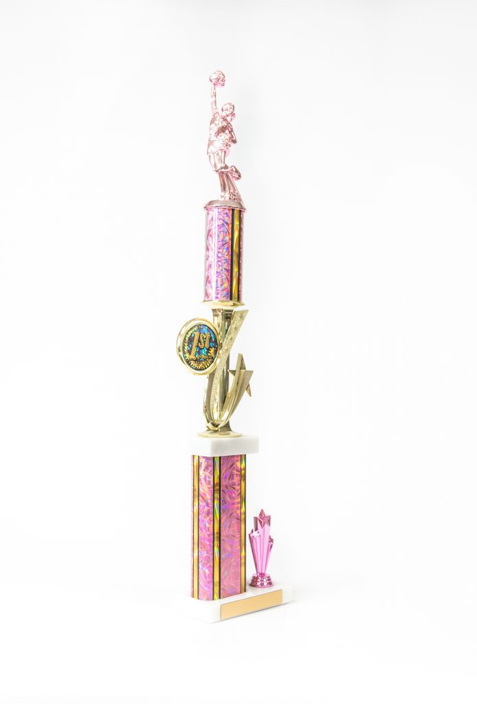 Pretty in Pink Series Round and Wide Column Trophy - United Trophy